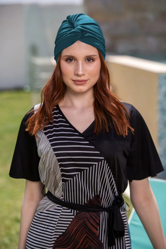 Green Swim Turban | MAYA SQUARE